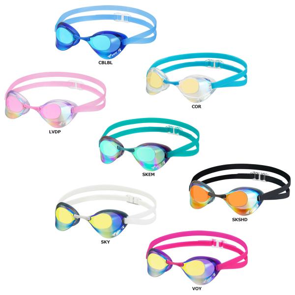 ビュー VIEW BLADE スイミングゴーグル レーシングゴーグル 低抵抗モデル くもり止め機能10倍 SWIPE機能 水泳用品 競泳 プール 鼻ベルトスペア付 レース用 試合  V121ESAM　スイミング　1/100秒を競う選手のため...