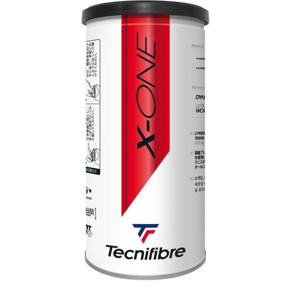テクニファイバー Tecnifibre X-ONE T2 30 硬式テニスボール 練習 試合 トレーニング 大会 自主トレ 公認球 プレッシャーライズドボール 屋外競技 部活動 クラブ サークル  60X1JP2X30　テニス　多数のプロ大...