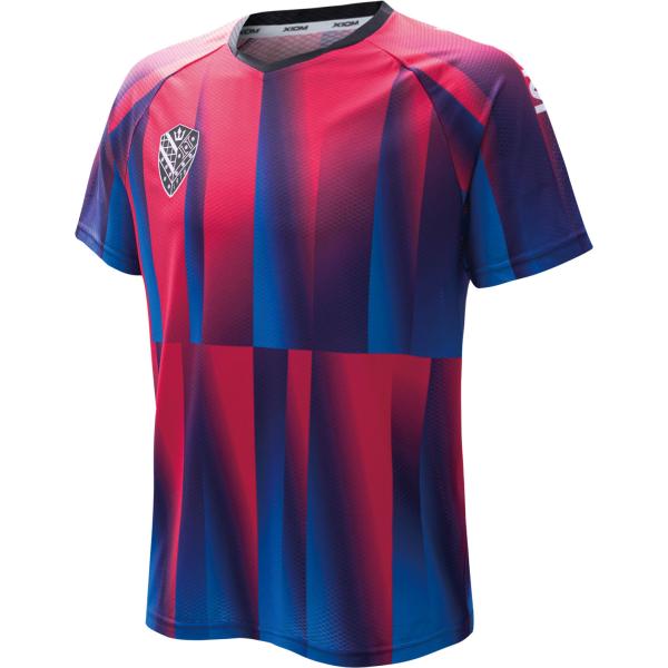 エクシオン XIOM ANIMA 1004　卓球　絶妙でダイナミックなカラーコントラスト。イタリア製の生地で、ジャカードのオープンメッシュスパンデックスで作られています。吸汗機能により、プレー中もドライな状態を保ちます。三日月形のジャカード...