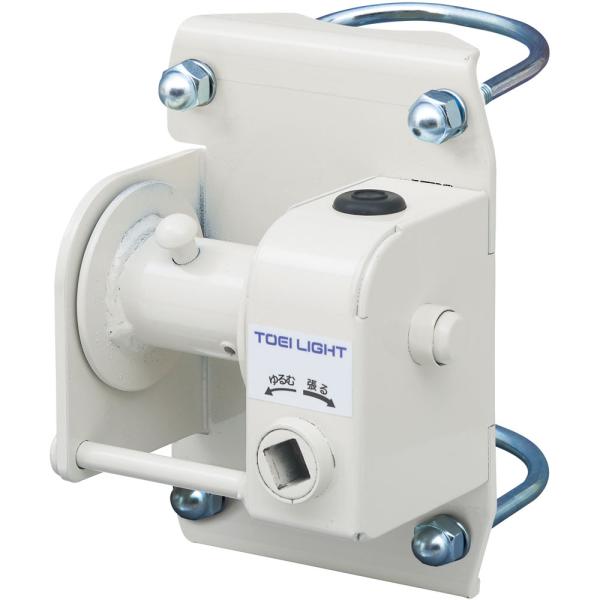 トーエイライト TOEI LIGHT ネット巻 凹型  逆転防止機能付 バレー・テニス支柱76mm用 球技 ネット巻き取り器 スチール製 備品 部活 クラブ活動 体育器具 学校 練習 試合 大会  B2983　逆転防止機能付ネット巻。  爆買