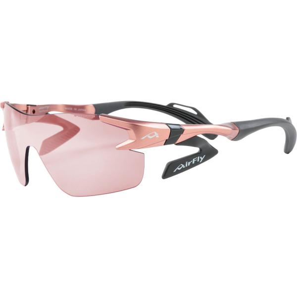 エアフライ Airfly エアフライ Airfly 鼻パッドがないスポーツサングラス AF-302 C-4SP ピンク UVカット率99以上 スポーティー 熱中症対策 ランニング  AF302C4SP　2022NEWMODELのAF-302...