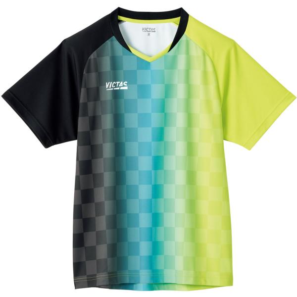 ヴィクタス VICTAS バーティカル グラデーション ゲームシャツ VERTICAL GRADATION GS シャツ ウエア JTTA公認 メンズ レディース 吸汗速乾 抗菌 防臭 UVカット  612101 1042　卓球　吸汗速乾性...
