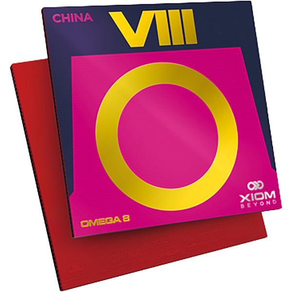 エクシオン XIOM オメガ VIII チャイナ  850042　卓球　伝統的な中国式粘着ラバーの品質を安定させ、スピンをかけられる X-FACTOR 中国ラバー。瞬間的なインパクトによるスピン力と優れた コントロールが魅力。  爆買