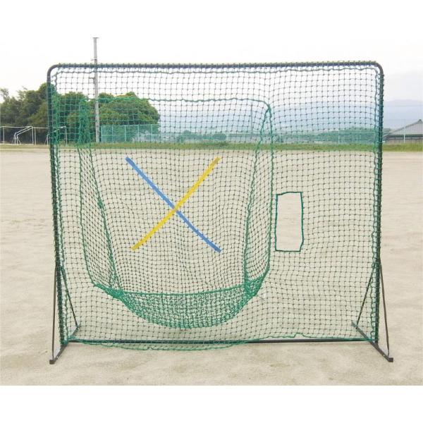 ユニックス UNIX Toss.T-Net 硬式野球 軟式野球 ソフトボール 前面トス バッピ バッティングピッチャー 打撃練習 マシン防球 ティーバッティング ティー打撃  BX7791　用途に応じてアレンジOK!(1)従来型のティーバッ...