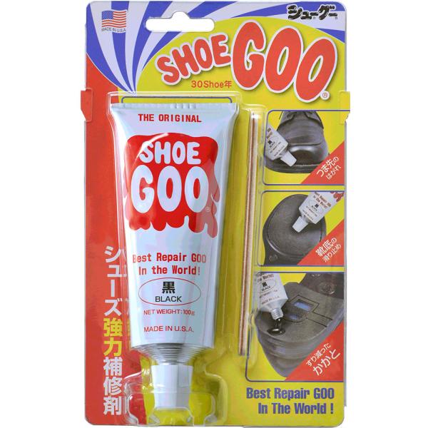シューグー shoeGOO シューグー 黒    S311　アウトドア　シューズケア用品。用途はいろいろありますが、なれ親しんだスポーツシューズ、トレッキングシューズの補修材としてはあまりにも有名です。   爆買