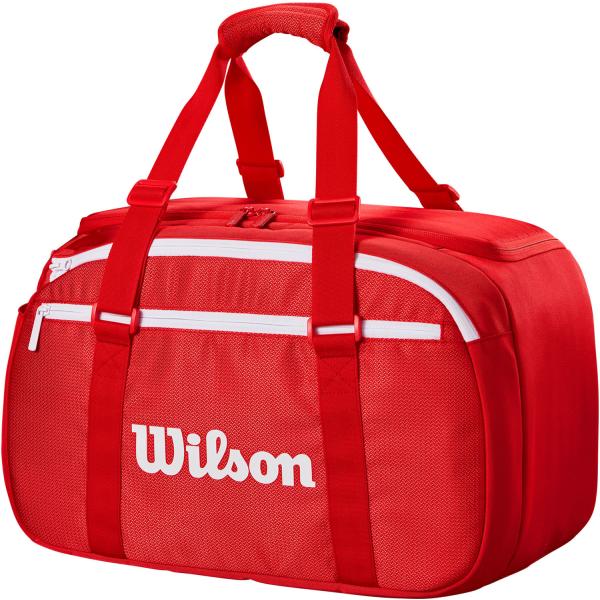 ウイルソン Wilson SUPER TOUR WILSON RED SMALL DUFFEL Red カバン バッグ 赤 レッド ラケット2本収納可能 軽量 耐久性  WR80370010　テニス　Wilsonバッグのシグネチャーシリーズ...