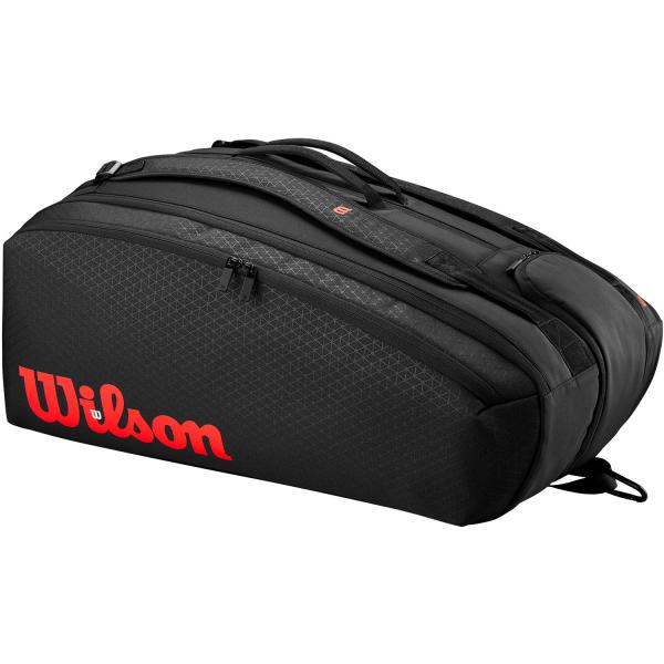 ウイルソン Wilson CLASH V3 15PK RACQUET BAG BLACK/Infrared ラケットバッグ カバン ラケット15本収納可能 軽量 耐久性  WR80382010　テニス　Wilsonバッグのシグネチャーシリー...