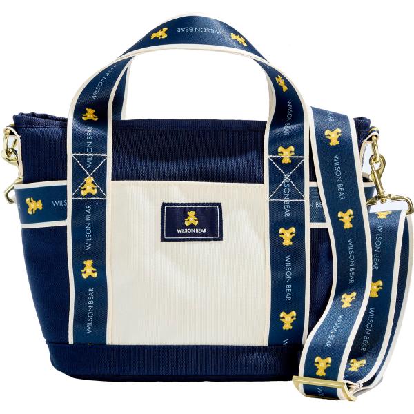ウイルソン Wilson BEAR JPN COLLECTION MINI TOTE NAVY WR80481020　テニス　人気の ONE BEAR シリーズのキャンバストートバッグにコンパクトサイズが加わり新たに登場。コンパクトながら、...