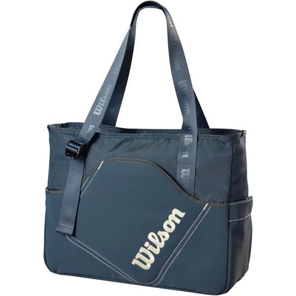 ウイルソン Wilson PICKLEBALL LIFESTYLE TOTE BAG GREY/WHITE WR89082010　オンオフ気にせずに使用できるトートバッグ。パドルを収納できる専用ポケット付。  爆買