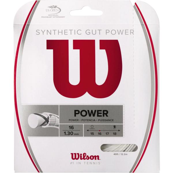 ウイルソン Wilson シンセティックガット パワー16 ホワイト SYNTHETIC GUT POWER 16 モノフィラメント ストリング ガット 硬式 ラケット 部活 練習 試合  WRZ945100　テニス　フィラメントに巻きつけ...