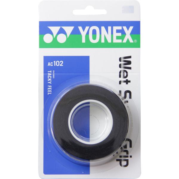 ヨネックス YONEX ウェットスーパーグリップ 3本入 グリップテープ ぐりっぷ ウェット 吸汗 アクセサリー  AC102 007　テニス　ウエット感に優れるロングセラーモデル。  爆買