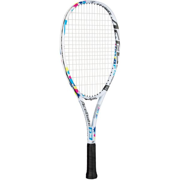 ヨネックス YONEX エースゲート 63  ACE63G 011　テニス　身長120〜130cm(7〜8歳)対象、競技を楽しむエースゲート63。振りやすく、飛ばしやすいカーボン製。  爆買