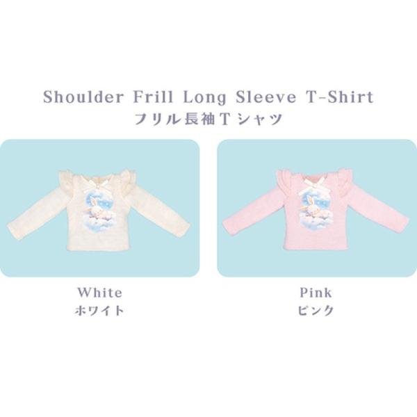 no.5979471・[1/6Doll・ネオブライス用] JM Dear Darling fashion for dolls「肩フリル長袖Tシャツ」・サイズ：ネオブライス・セット内容：Tシャツ　一点・カラー：ホワイト、ピンク※セット内容以外...
