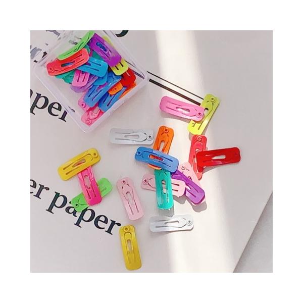 [ドール用アクセサリー]スクエアぱっちんどめ 　2個セット　2cm/Z161幅：約0.7cm長さ:約2cm詳しい詳細が気になる方はショップまで☆※モニター環境や端末、照明などにより画像と商品の色の見え方が異なる場合がございます。色味違いによ...