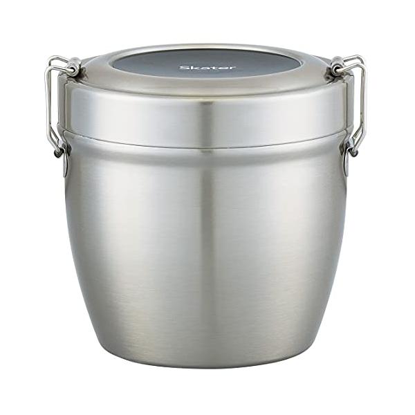 シルバー 800ml STLBD8AG-ASize:800mlColor:シルバーサイズ:本体=直径13×高さ12.4cm(中容器=深さ4.8cm)素材材質:本体フタ=ステンレス(アクリル樹脂塗装) 止め具=ステンレス 中容器中フタ=ポリプ...