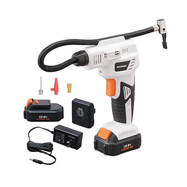 1)バッテリー付属・空気入れ 10.8V(家庭用・DIY向け) JAC10・・Style:1)バッテリー付属・商品サイズ(cm)(充電池含む):幅約15.5×奥行約6.5×高さ約23.4質量(充電池含む):約870g・ストローク数:0~33...
