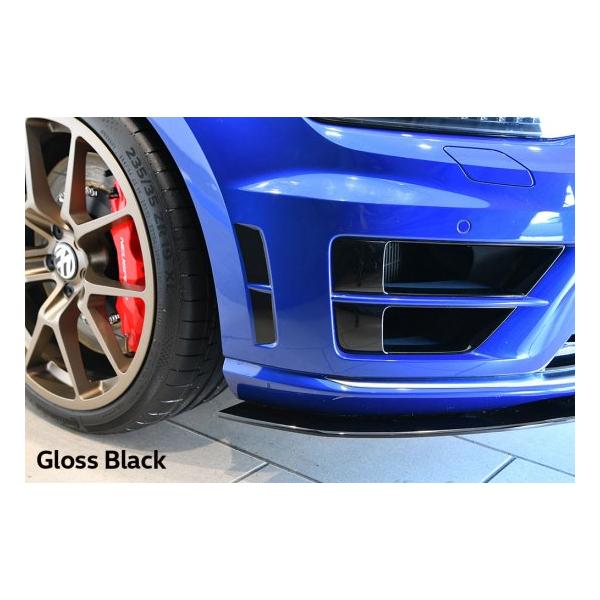 Front Bumper Side Decalの1セット(4PCS)です。カラーは、1.グロスブラック　2.マットブラック　3.シルバー　4.カーボンの4タイプです。VW Golf 7R(5G) HB VW Golf 7R(5G) Vari...