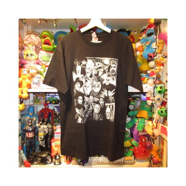 ＜商品説明＞【サイズ】　Lサイズ【商品説明】HORROR　Tシャツです！サイズはメンズLサイズ。肩幅５１センチ、身幅５４センチ、着丈７５センチです。かっこいいホラーキャラクターが勢揃いです！※こちらの商品は海外での買いつけ商品になっておりま...