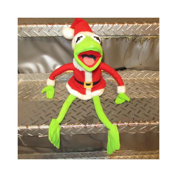 ＜商品説明＞【サイズ】　約３５センチ【商品説明】９０年代の可愛いサンタクロースになったカーミットです★口先が縫われている跡が見られますb。画像でご確認ください！中古になりますので多少の傷みや汚れがあります。※こちらの商品は海外での買いつけ商...