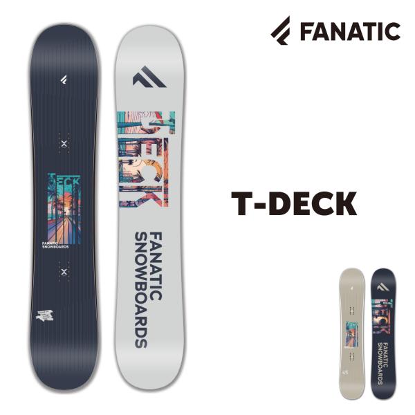 FANATICの実績と技術の結晶とも言えるT-DECK。スノーボードの楽しさをいち早く体験できるように設計されています。実際に手に取るとわかる軽さとアーチ形状やソフトフレックスの恩恵は、低速でのトリックはもちろんゲレンデクルージングも軽快で...