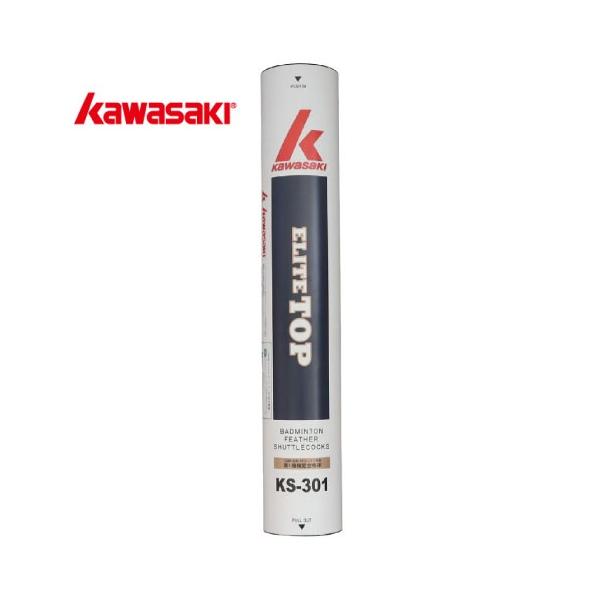 商品名：バドミントン ELITETOP エリートトップ 検定合格球メーカー名：KAWASAKI 日本バドミントン協会第1種検定合格球サイズ2（27℃〜33℃）, 3（22℃〜28℃）, 4（17℃〜23℃）素材:水鳥羽根＋天然２層コルク