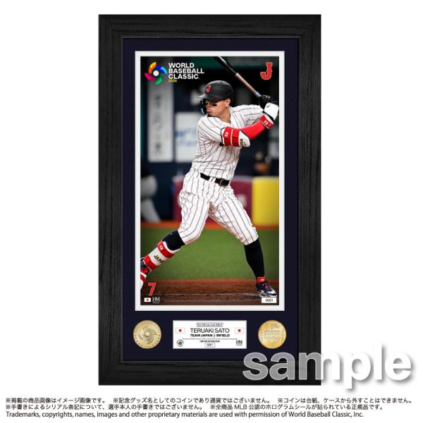 MADE IN THE USAThe Highland Mint 社製サイズ：約25.4×45.72cmコイン：約φ3.9cm ブロンズシリアル番号入り（プリントと手書きによる表記）※全商品WBC公認のホログラムシールが貼られている正規品で...