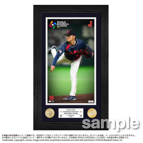 MADE IN THE USAThe Highland Mint 社製サイズ：約25.4×45.72cmコイン：約φ3.9cm ブロンズシリアル番号入り（プリントと手書きによる表記）※全商品WBC公認のホログラムシールが貼られている正規品で...