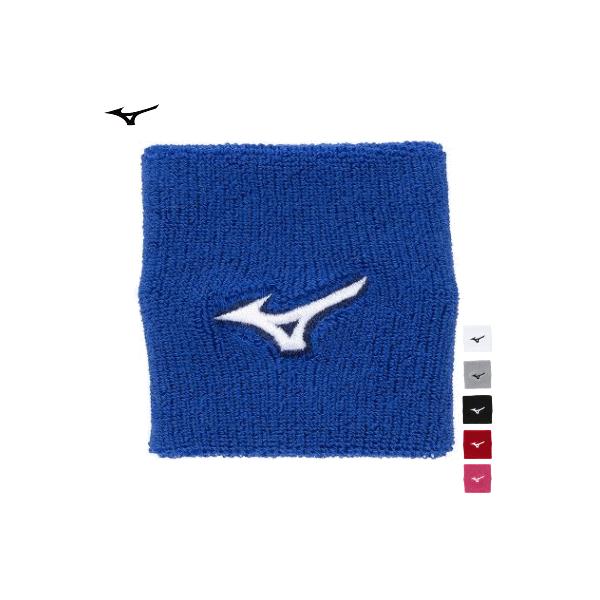 様々なシーンで活躍するシンプルなデザインのリストバンド・マーク刺繍■メーカー希望小売価格：600円＋税■カラー：01：ホワイト04：グレー09：ブラック25：ブルー62：レッド64：ピンク■サイズ：縦8×横8cm■素材：ポリエステル、綿、そ...