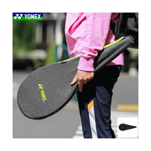 YONEX ヨネックスストレッチ素材採用でラケットにフィットし、傷を防ぐ。紐無しでラケットバッグへの収納・出し入れが便利■カラー(007)ブラック(275)グレーモク■素材ポリエステル・ポリウレタン■原産国中国製