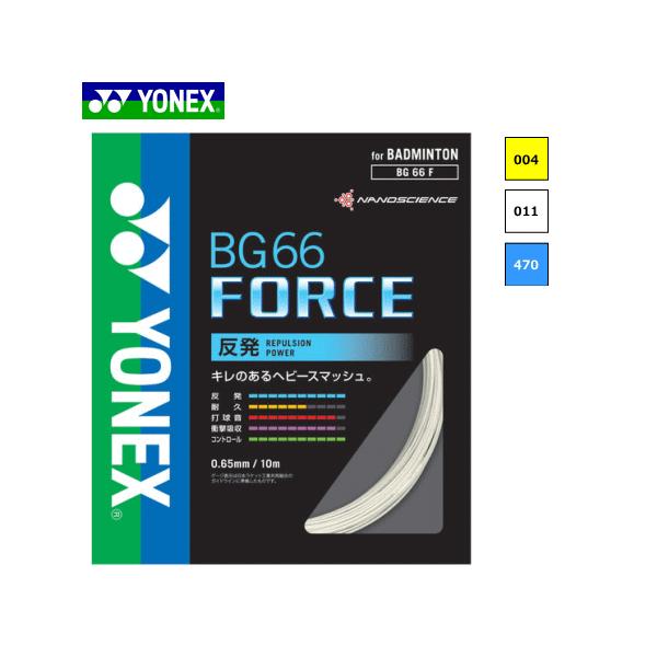 YONEX ヨネックス バドミントン ガットキレのあるヘビースマッシュ。■カラー(004)イエロー(011)ホワイト(470)シアン■素材芯糸：ハイポリマーナイロン側糸：ハイポリマーナイロン(ブレーディング加工)■コーティング衝撃吸収ナイロ...