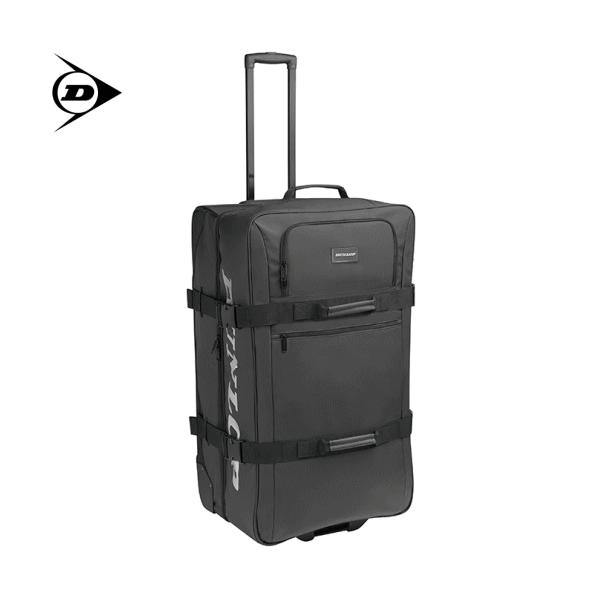 DUNLOP ダンロップ バッグキャスターバッグ（ラケット収納可）■サイズL44×W35×H78cm（約95L）■カラー(BK)ブラック■素材ポリエステル、ポリウレタン■重量：約5kg■MADE IN CHINA※当店とメーカーの在庫を合わ...
