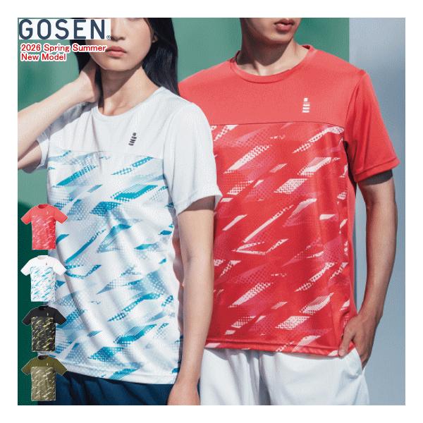 GOSEN ゴーセン ウェア■サイズSS.S.M.L.O.XO■カラー(22)レッドオレンジ(30)ホワイト(39)ブラック(62)オリーブ■素材ポリエステル100％■原産国中国製※吸汗速乾、UVカット