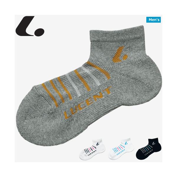 LUCENT ルーセント ソックスアクセサリー 小物■サイズ：25〜28cm■カラー：XLN3053 グレーXLN3056 ホワイト×ネイビーXLN3057 ホワイト×ターコイズXLN3059 ブラック■機能素材：抗菌防臭加工■他素材：綿・...