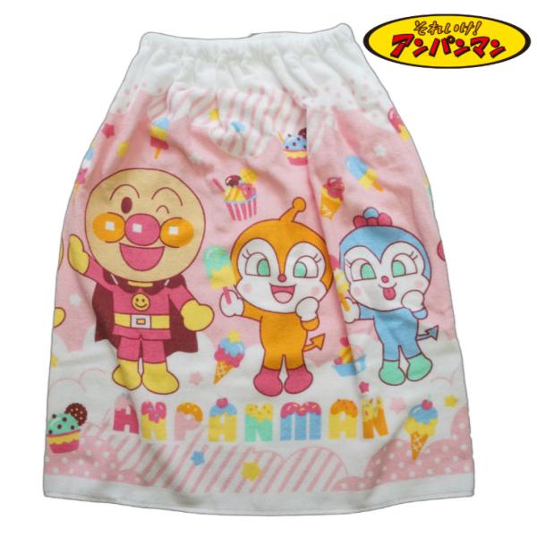 ◆アンパンマン コットン巻きタオル 60cm【126-956】です◆男女児共用サイズ・長さ60cm×幅110cm◆アニメ・マンガでおなじみのそれゆけアンパンマンのコットン巻きタオルです。◆ソフトタッチの繊維で４個のスナップボタン付き、気持ち...