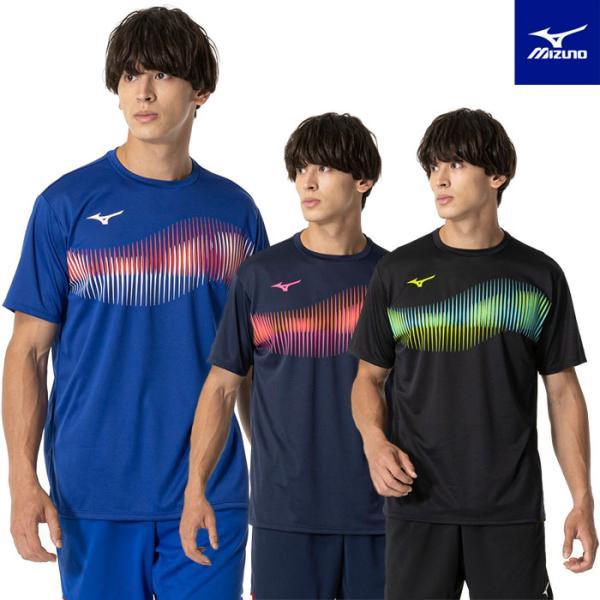 ミズノ 卓球ユニフォーム メンズ ゲームシャツ男女兼用 半袖シャツ ゲーム ウエアサイズ　XS、S、M、L、XL、2XLカラー09：ブラック14：ネイビー25：サーフブルーポリエステル100％インドネシア製・JTTA 日本卓球協会公認商品・...
