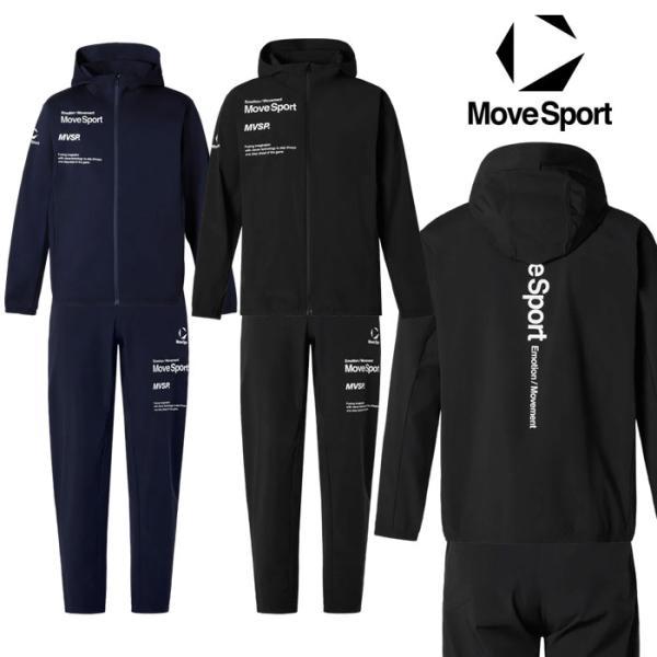 MoveSport ジャージ 上下セット メンズグラフィック トレーニング ジャケット＆パンツストレッチ性に優れたトレーニングウエアです。カラーBK00/BK00：ブラックNV00/NV00：ネイビー・ストレッチ・UVカット(UPF50+)...