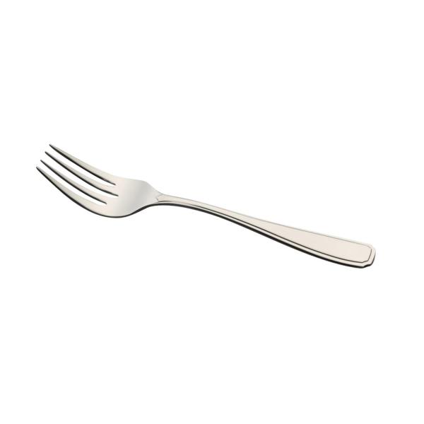 サラダ用のフォークです。生野菜をすくう為に刃先の幅が広いフォークです。