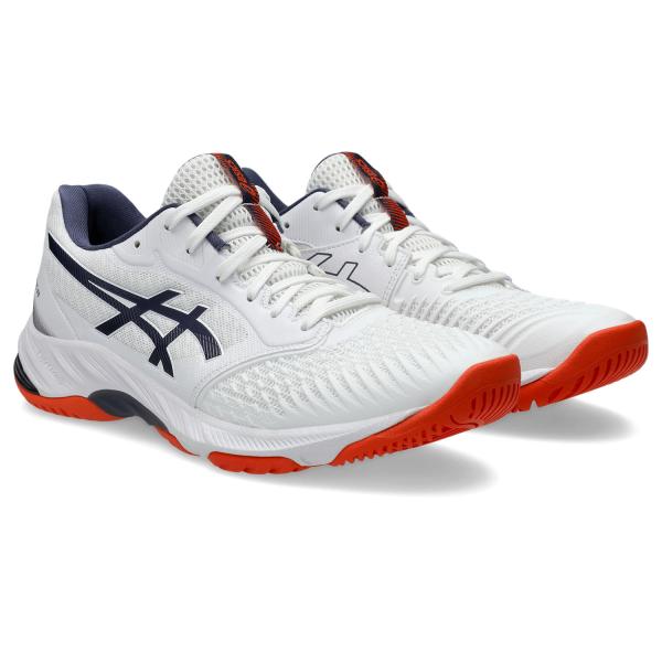■メーカー名：asics（アシックス）■品名：NETBURNER BALLISTIC FF3■品番：1053A055■カラー：103(White/Indigo Fog)■サイズ：24〜28cm■幅ラスト：STANDARD■適合する別売中敷:...