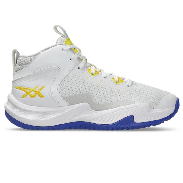 つま先の動きとサポート性を高めながら成長期の足を支えるキッズ専用ラストを採用。ジュニアシューズの中では厚めに設計されたミッドソールが優れたクッション性を発揮。やわらかく通気性に優れたメッシュアッパーが快適なプレーをサポート。■アッパー：合成...