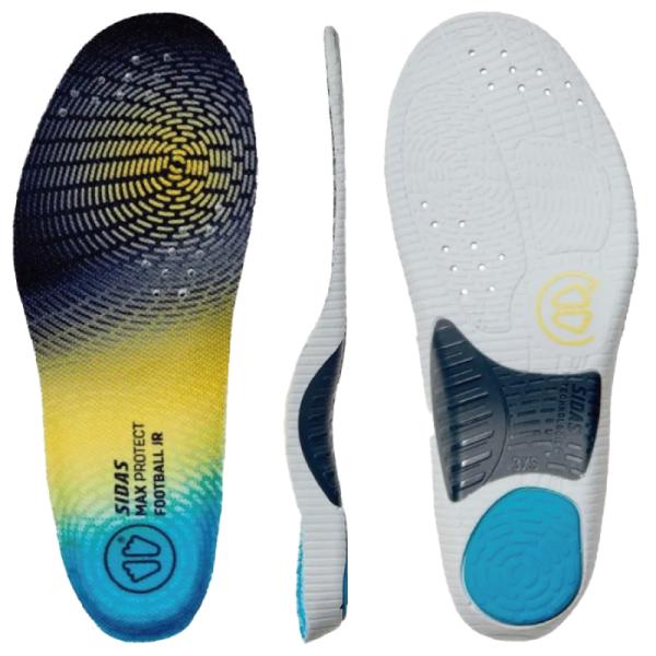 成長期を支えるサッカー専用インソール衝撃から守り成長期の足をやさしくサポート。●メリーメッシュトップカバー：通気性と程よいグリップ●ポディアンi+：驚異的な衝撃吸収＆軽量化した独自素材●TPUフレックスシェル：優しくアーチをサポート●PUジ...