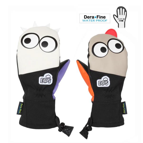 ■メーカー名：eb's■品名：KEMONO JR■品番：4500903■カラー：BLACK、COMBI■サイズ：JS130、JS140見た目も機能もばっちり大人気モデルケモノチャンのキッズモデル・アウターはクラリーノとストレッチ素材・防水透...
