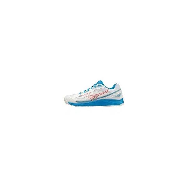 ■メーカーMIZUNO（ミズノ）■品名BREAKSHOT 4 AC■品番61GA2340■カラー25：ホワイト×コーラル×ブルー■サイズ22.0〜25.0cm■素材甲材：人工皮革、合成繊維底材：合成底■質量約290g（27.0cm片方）■対...
