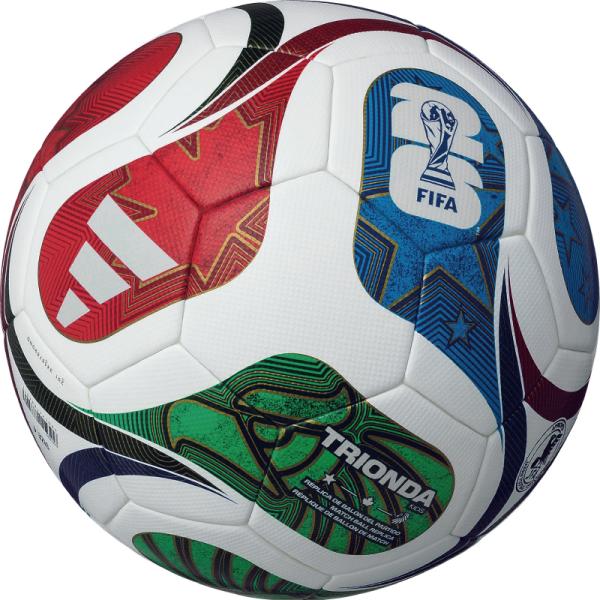 FIFAワールドカップ2026〓 公式試合球 レプリカ商品名であるTRIONDAは、TRI（トリ）が開催国である3ヵ国を、ONDA（オンダ）がスペイン語で「波」を意味し、開催国を中心に世界に広がる喜びと高揚感の「波」を表現しています。■サイ...