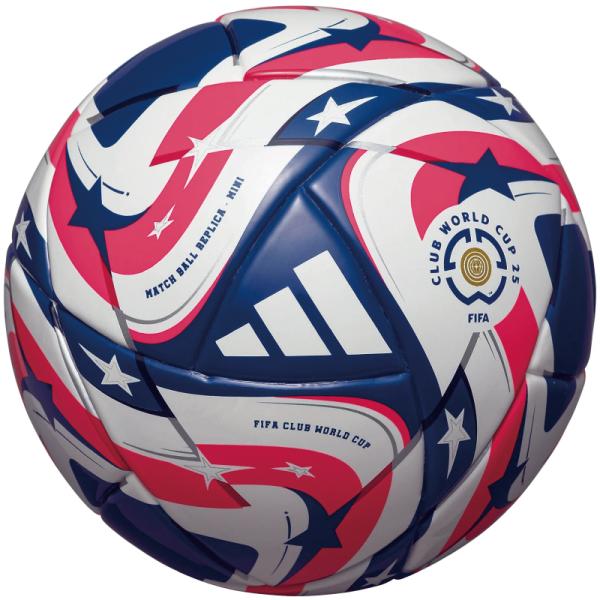 FIFAクラブワールドカップ2025〓 レプリカミニボール■サイズ：直径13cm■素材：人工皮革■製法：貼り※プラスチックごみ削減の一環としてボールのシュリンク包装は廃止されております。◆お客様へ◆当店の在庫は店頭含む複数店舗で共有している...