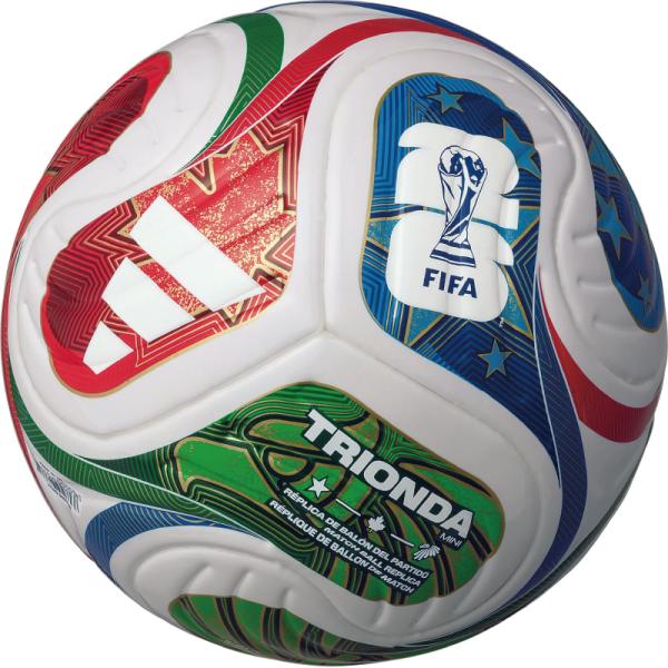 FIFAワールドカップ2026〓 公式試合球 レプリカ■サイズ：直径約13cm■素材：人工皮革■製法：貼り※プラスチックごみ削減の一環としてボールのシュリンク包装は廃止されております。◆お客様へ◆当店の在庫は店頭含む複数店舗で共有している為...