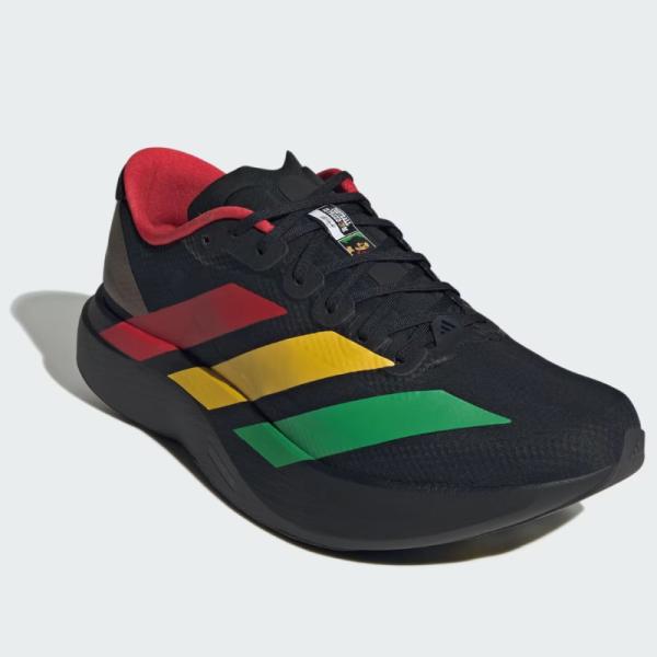 ボブ・マーリーへのオマージュ。ADIOS PRO EVO 1 から生まれたアディゼロシリーズ内最軽量トレーニングモデル。軽量でフィット感の高い新ウーブンが必要なエリアをしっかりサポートし、LIGHTSTRIKE PRO がバネのような推進力...