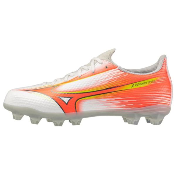メッシュ素材を採用したアッパーとニット素材を採用したタングが柔らかなフィット感を実現。アウトソールはα Triangle Stud採用で、縦へのスピードにフォーカス。トップモデルに比べて、耐久性のあるアウトソールが魅力。シューズの命とも言え...