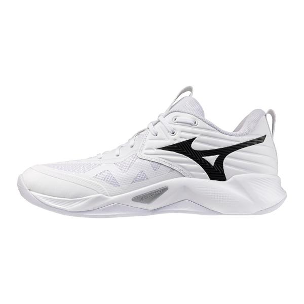 クッション性と安定性を追求した「ウエーブモーメンタムプロ」メッシュ素材とジグザグの補強材の２層構造で、ぐっと踏み込む・切り返すといった横ベクトルの動きに安定感を与えます。甲部分とシュータンの一部が一体化した構造で、適度なホールド感を残しつつ...