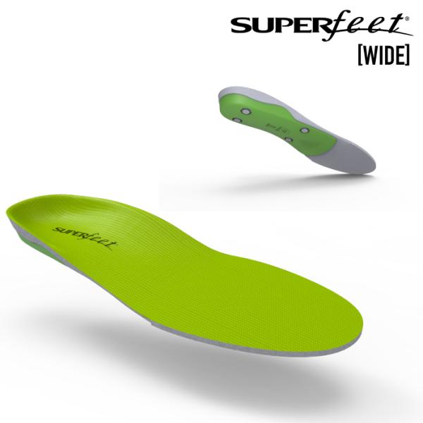 日本正規品 スーパーフィート インソール SUPERFEET All-Purpose Support Wide-Fit Green グリーン スポーツ ウォーキング スキー スノーボード ランニング ゴルフ 野球 テニス バスケ 登山 ハイ...