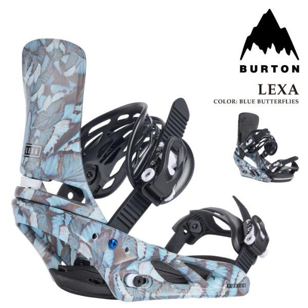 爆買 日本正規品 スノーボード ビンディング バートン BURTON WOMEN'S LEXA Re:Flex Blue Butterflies レクサ リフレックス ブルー バタフライ レディース バインディング 24-25